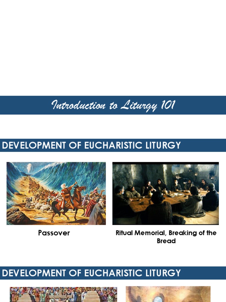 Basic Intro To Liturgy | PDF | Mass (Liturgy) | Liturgy