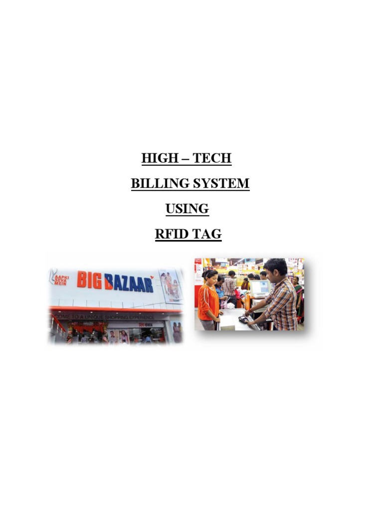 High - Tech Billing System Using Rfid Tag | PDF | Radio Frequency ...