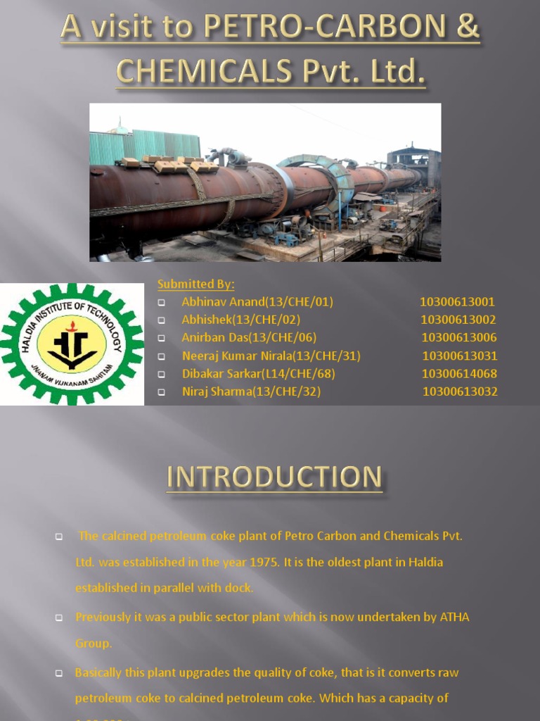 Overview of Petro Carbon Industry | PDF | Coke (Fuel) | Belt (Mechanical)