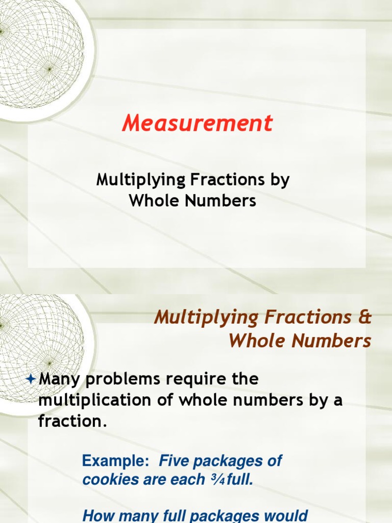 Multiplying Fractions by Whole Numbers | PDF | Fraction (Mathematics ...