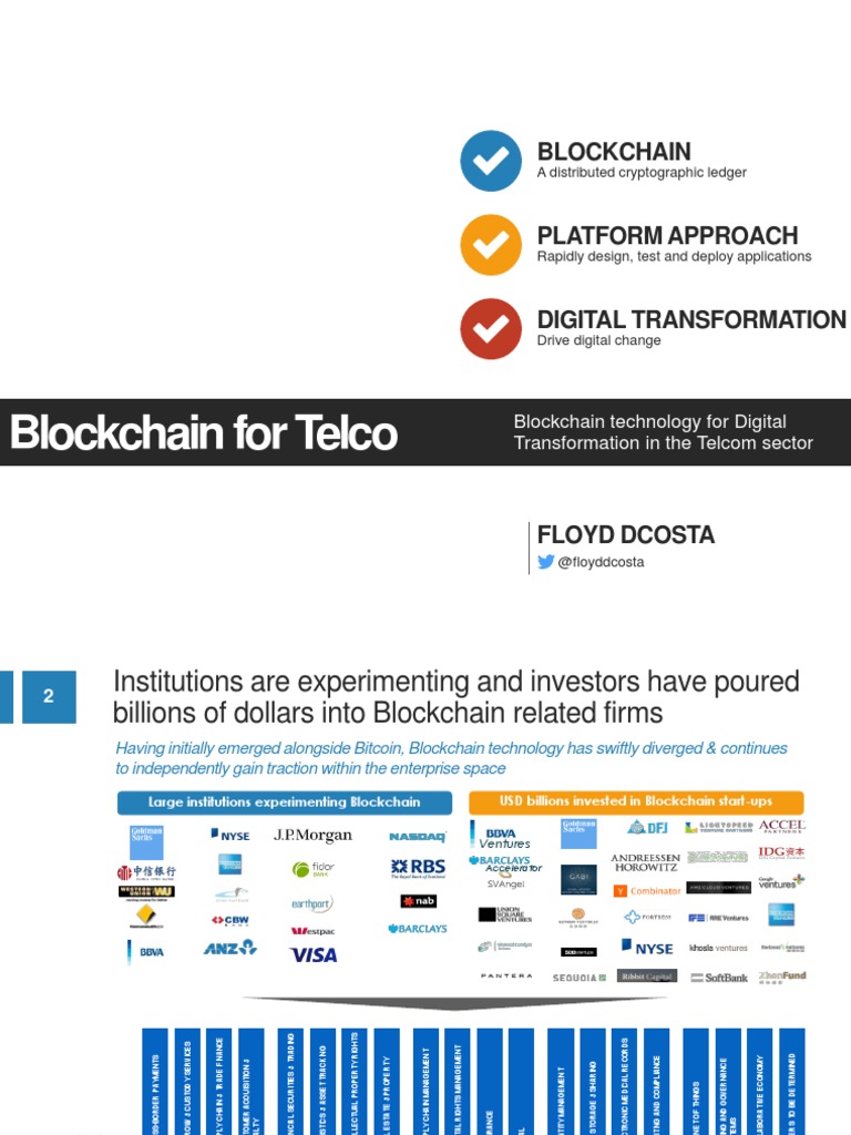 Blockchain For Digital Transformation in Telco | PDF | Economies ...