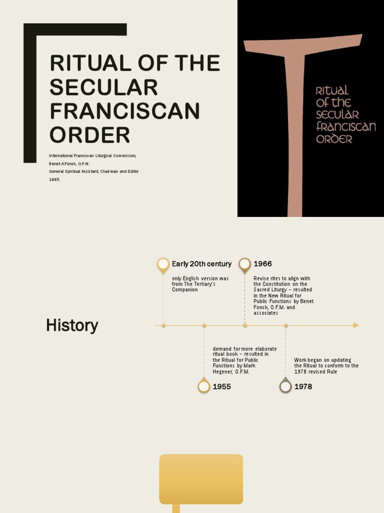 Ritual of The Secular Franciscan Order | PDF | Mass (Liturgy) | Liturgy