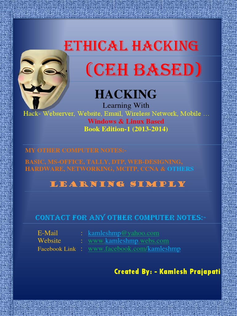 Ethical Hacking - Book Edition 1 | PDF | Security Hacker | White Hat ...