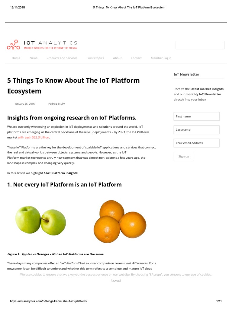 Things To Know About The IoT Platform Ecosystem | PDF | Internet Of ...