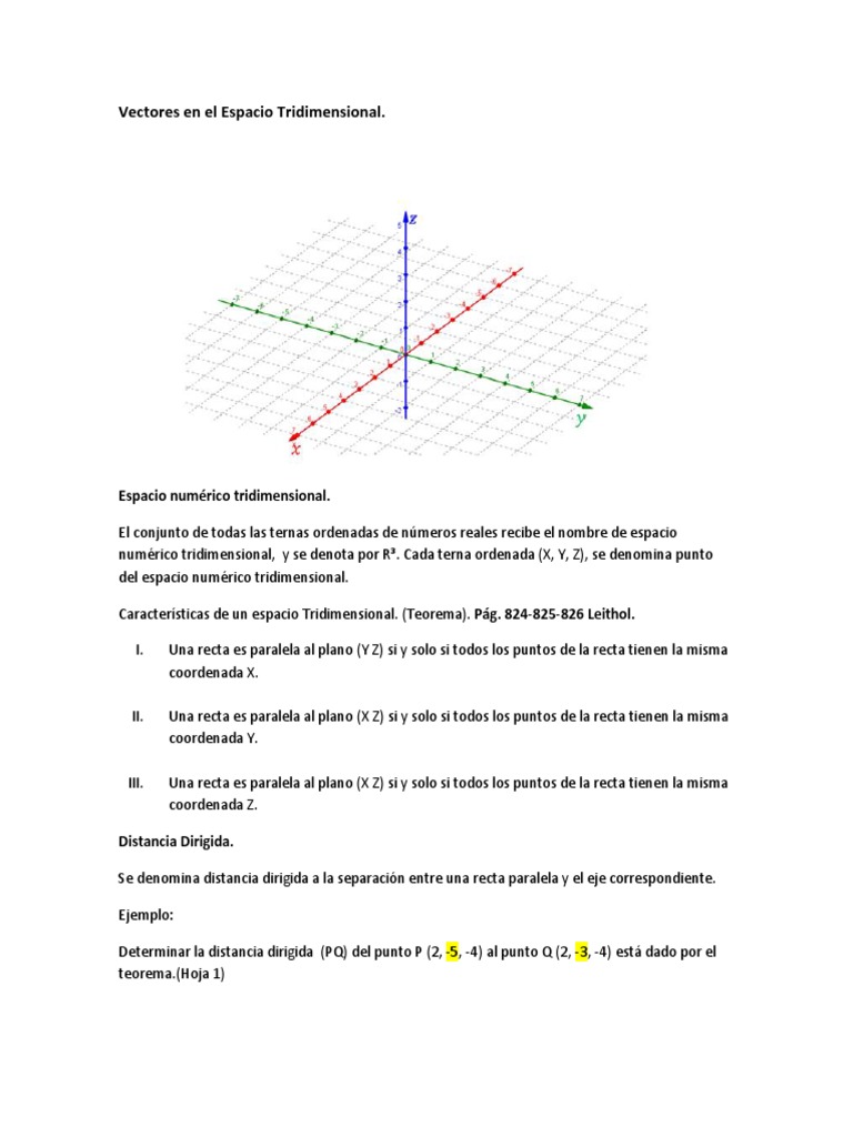 Vectores en El Espacio Tridimensional | PDF