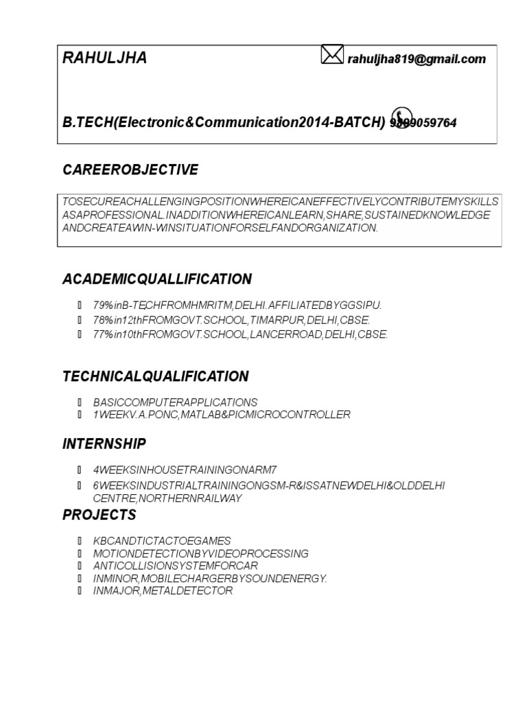 RJ Resume | PDF