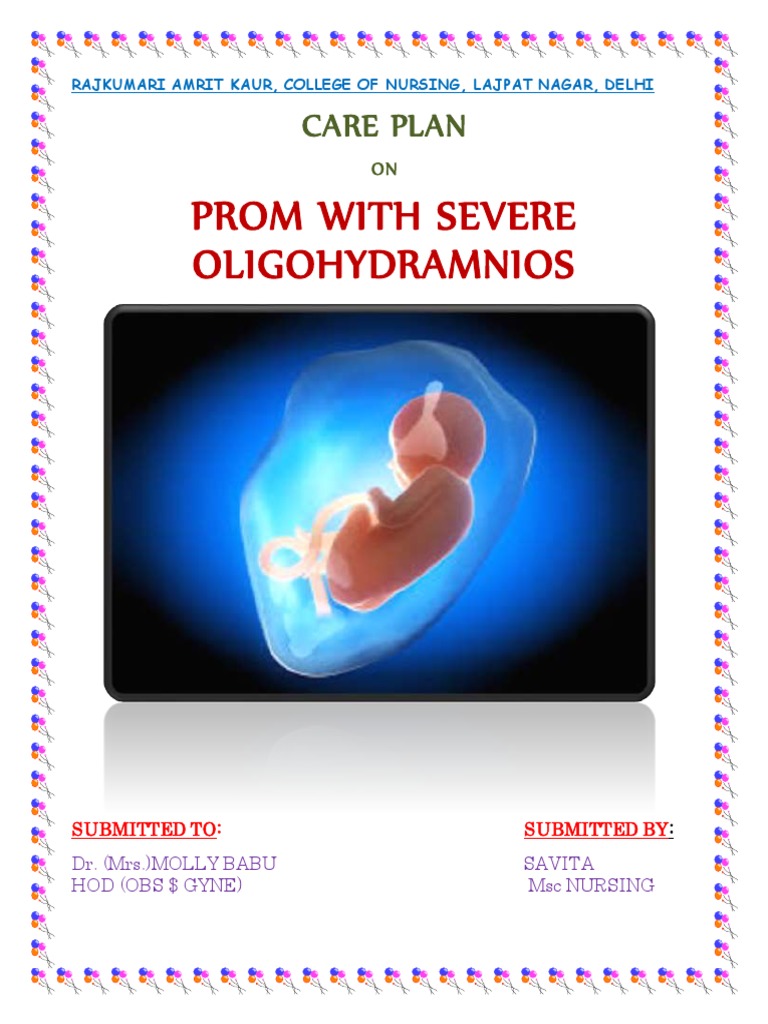 Oligohydramnios 170523122648 | PDF | Breastfeeding | Fetus