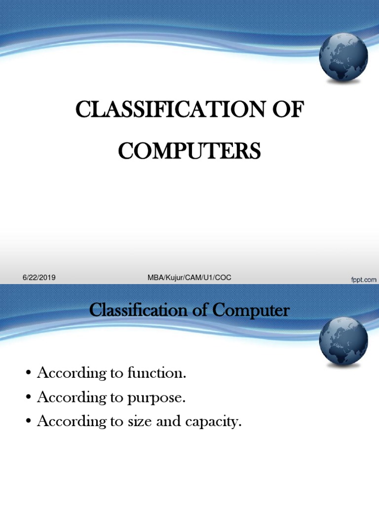 3.1 Classification of Computers Show | PDF | Integrated Circuit ...
