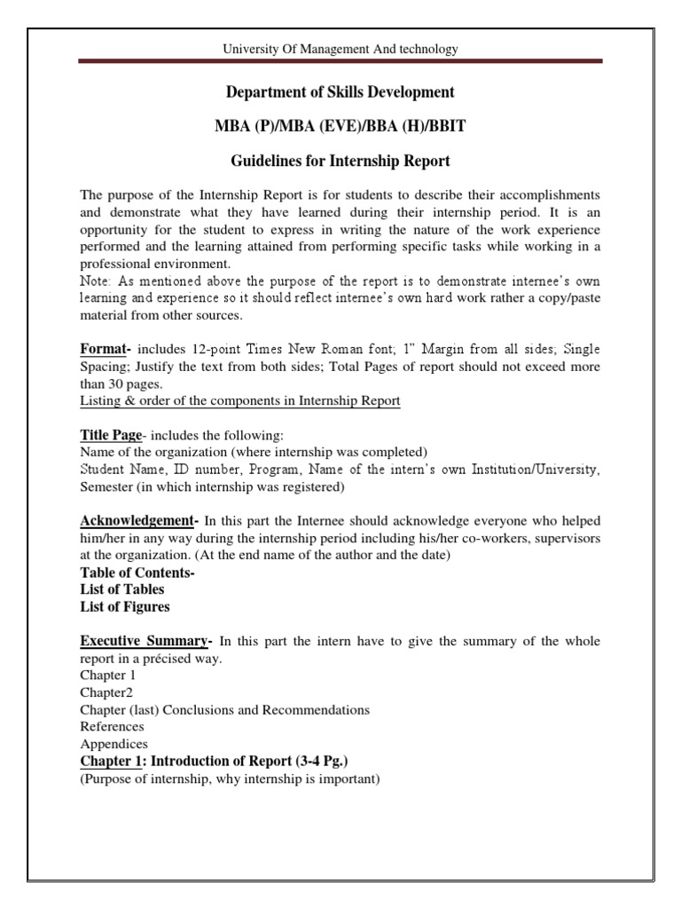 Guidelines For Internship | PDF | Internship | Job Hunting