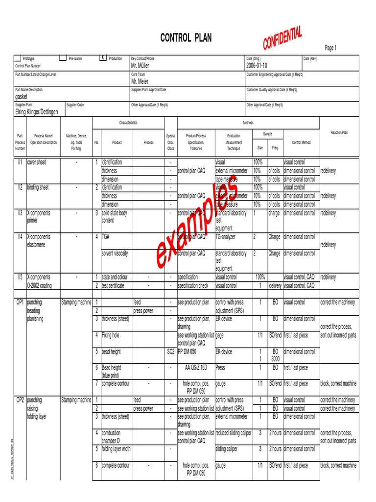 Controlplan en | PDF | Engineering | Nature
