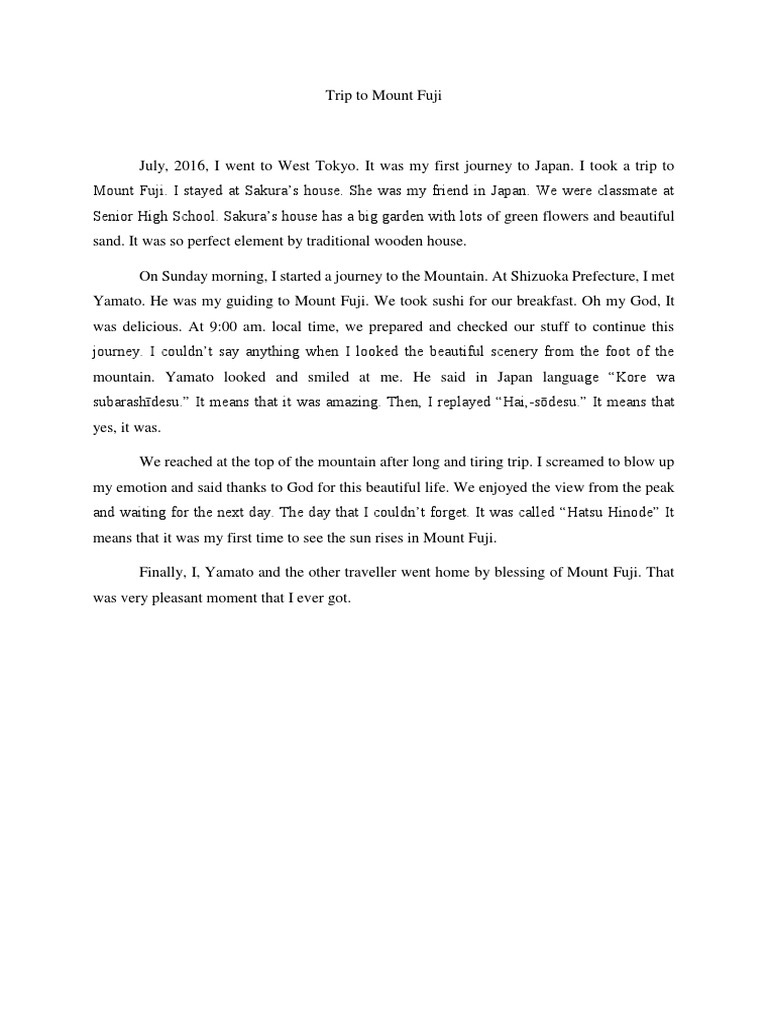 Explaint and Example Recount Text (Endang) | PDF | Grammar | Language ...