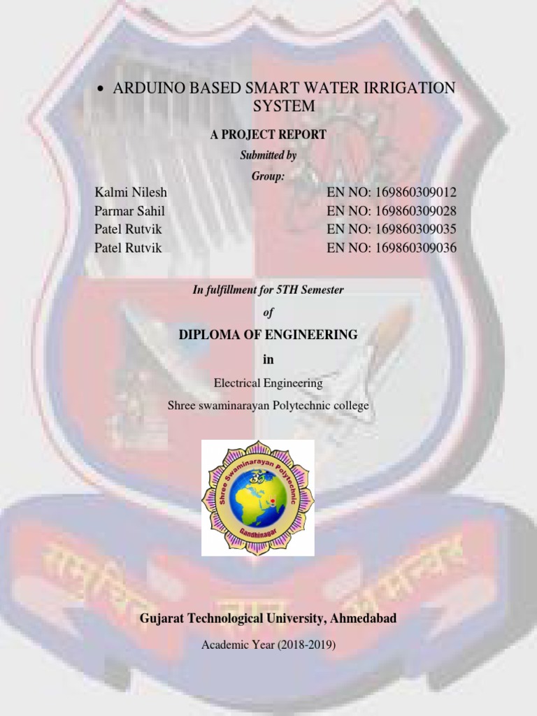 Arduino Smart Irrigation Project | PDF | Irrigation | Arduino