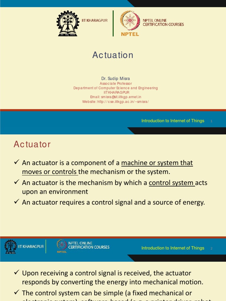 An Overview of Actuator Types and Their Applications | PDF | Actuator ...