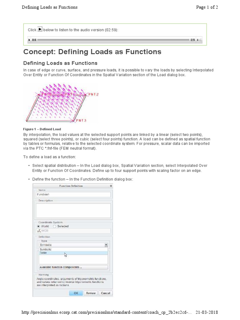 Defining Loads As Functions | PDF | Interpolation | Function (Mathematics)