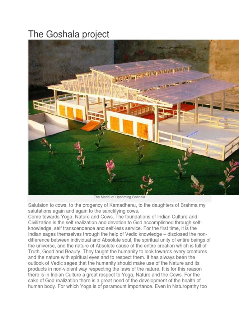 The Goshala Project | PDF | Ātman (Hinduism) | Hindu Philosophy