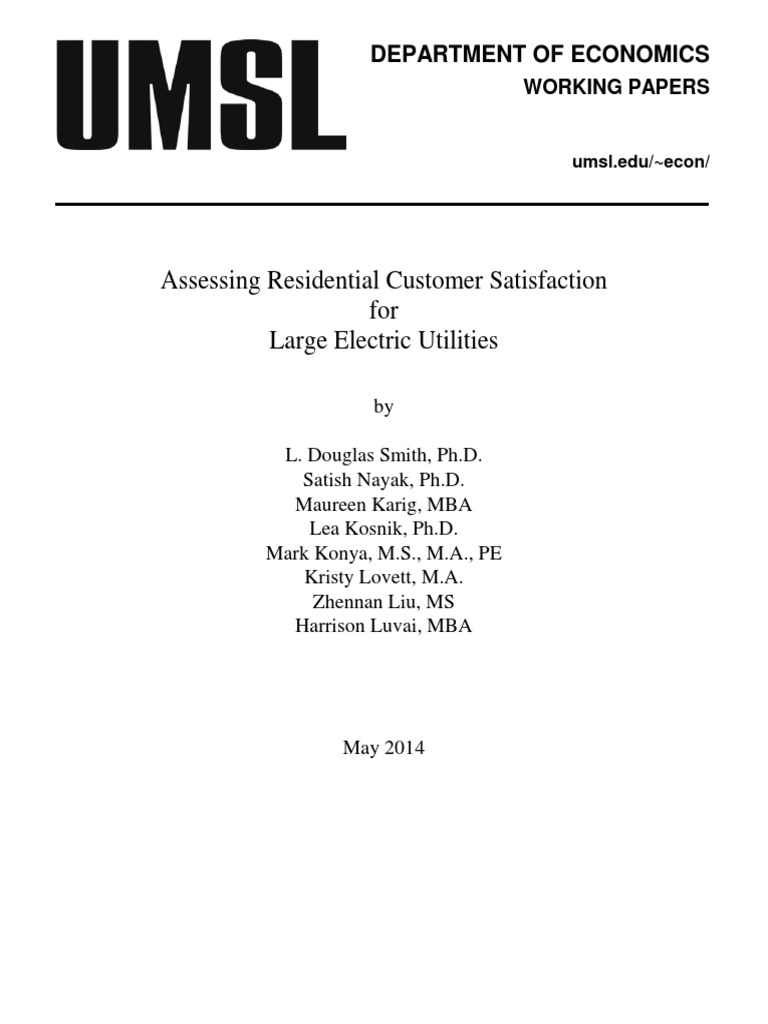 AssessingResidentialCustomerSatisfact Preview | PDF | Survey ...