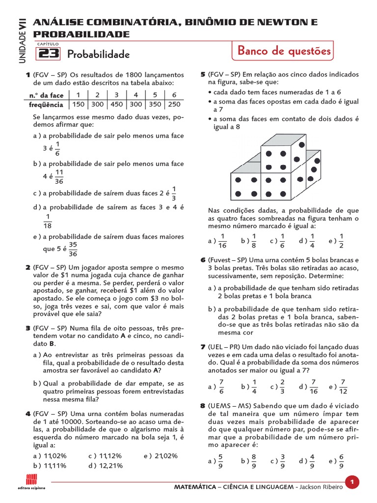 427486 | PDF | Probabilidade | Ensino de Matemática