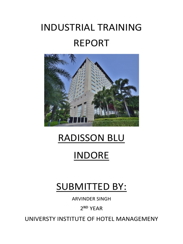 INDUSTRIAL TRAINING On Radisson Blu | PDF | Hotel And Accommodation ...