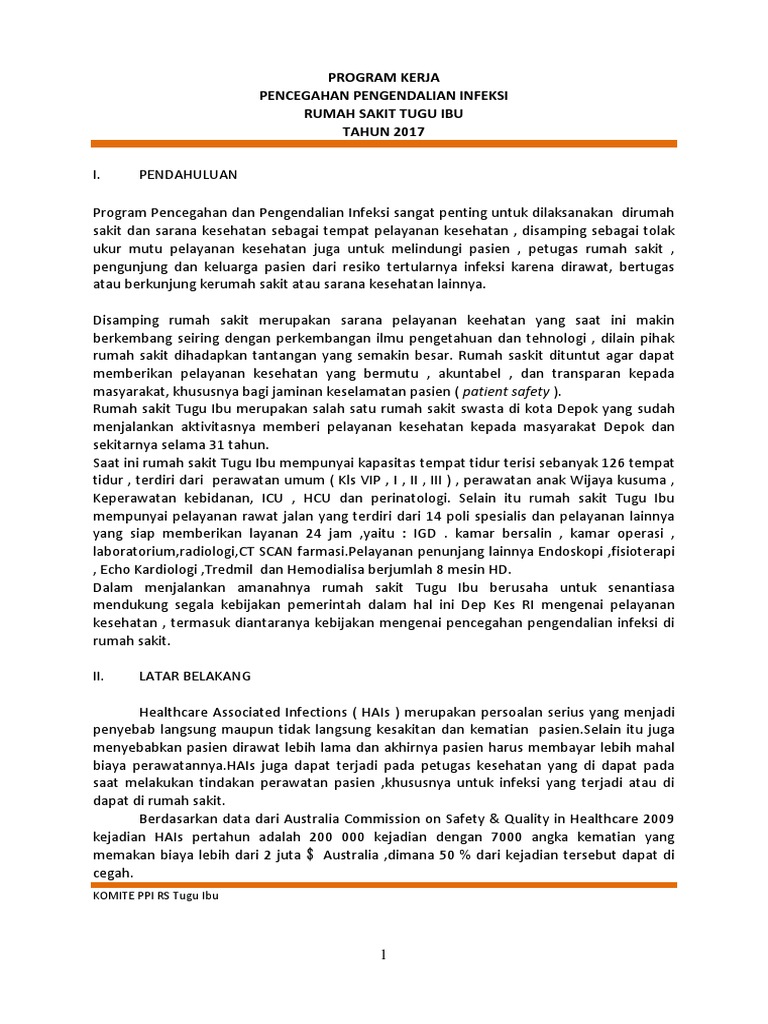Ppi 5.1 Ep 3PROGRAM KERJA PPI RS 2017 PDF | PDF