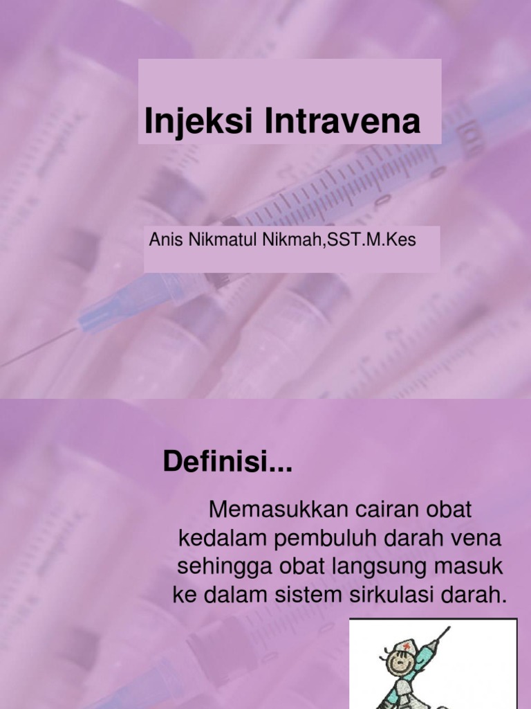 Injeksi Intravena | PDF