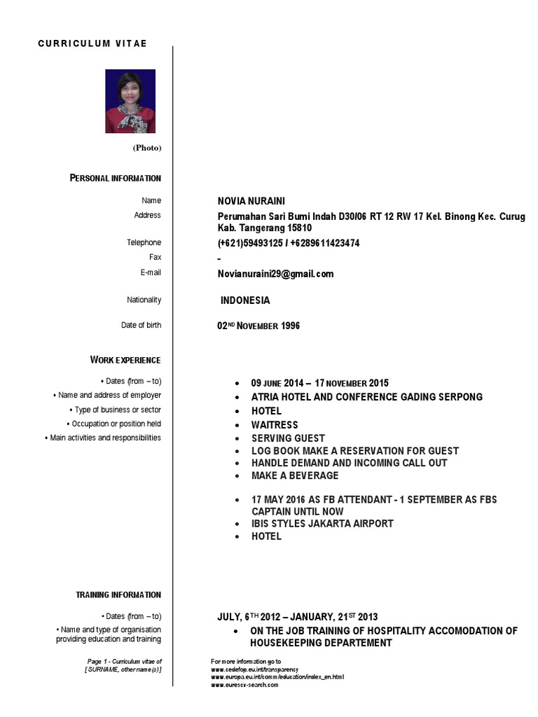 Curriculum Vitae: (Photo) | PDF | Behavior Modification | Cognition