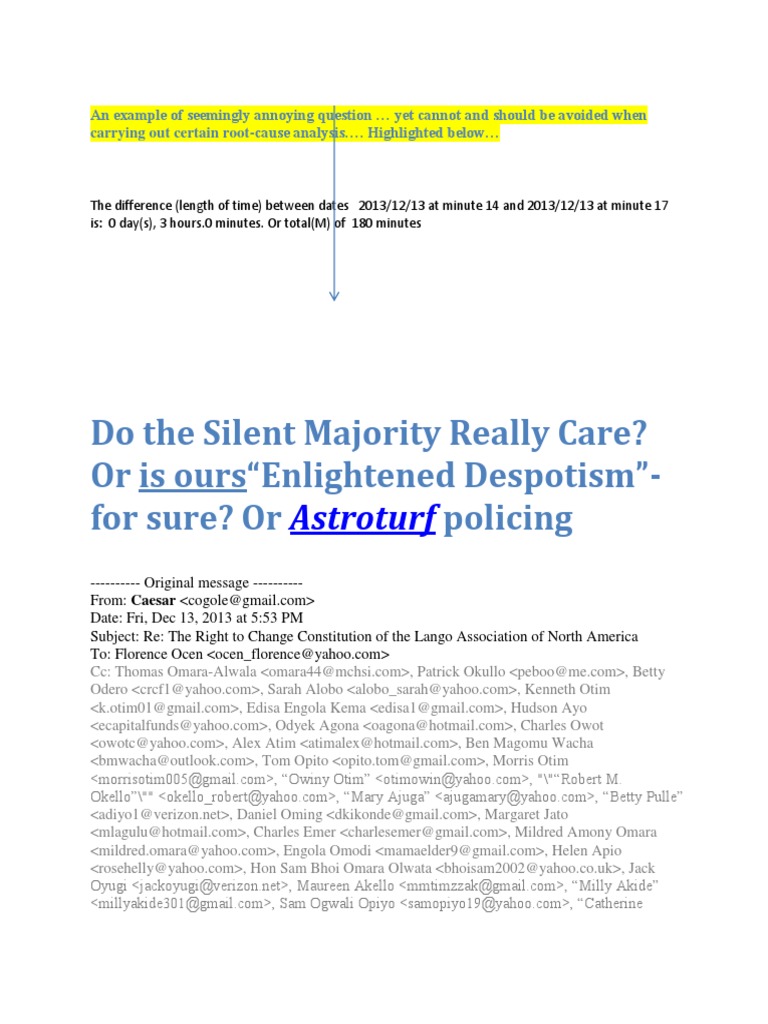 An Example of Seemingly Annoying Question | PDF | Brainstorming | Reason