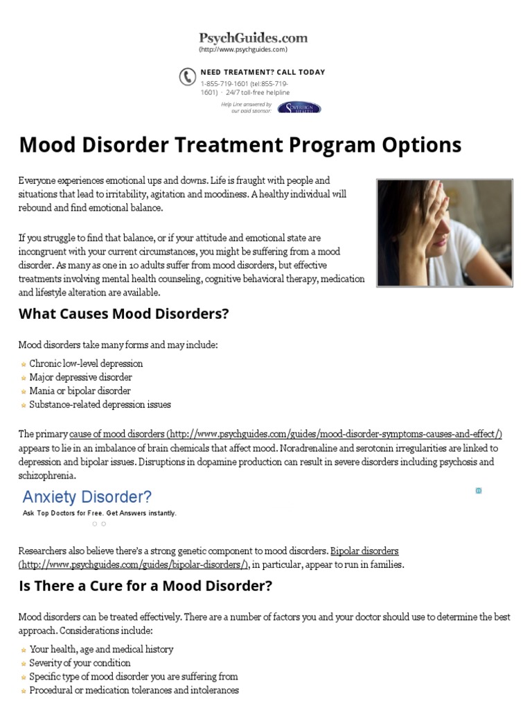 Treating Mood Disorders - Depression and Mood Disorder Treatment | PDF ...