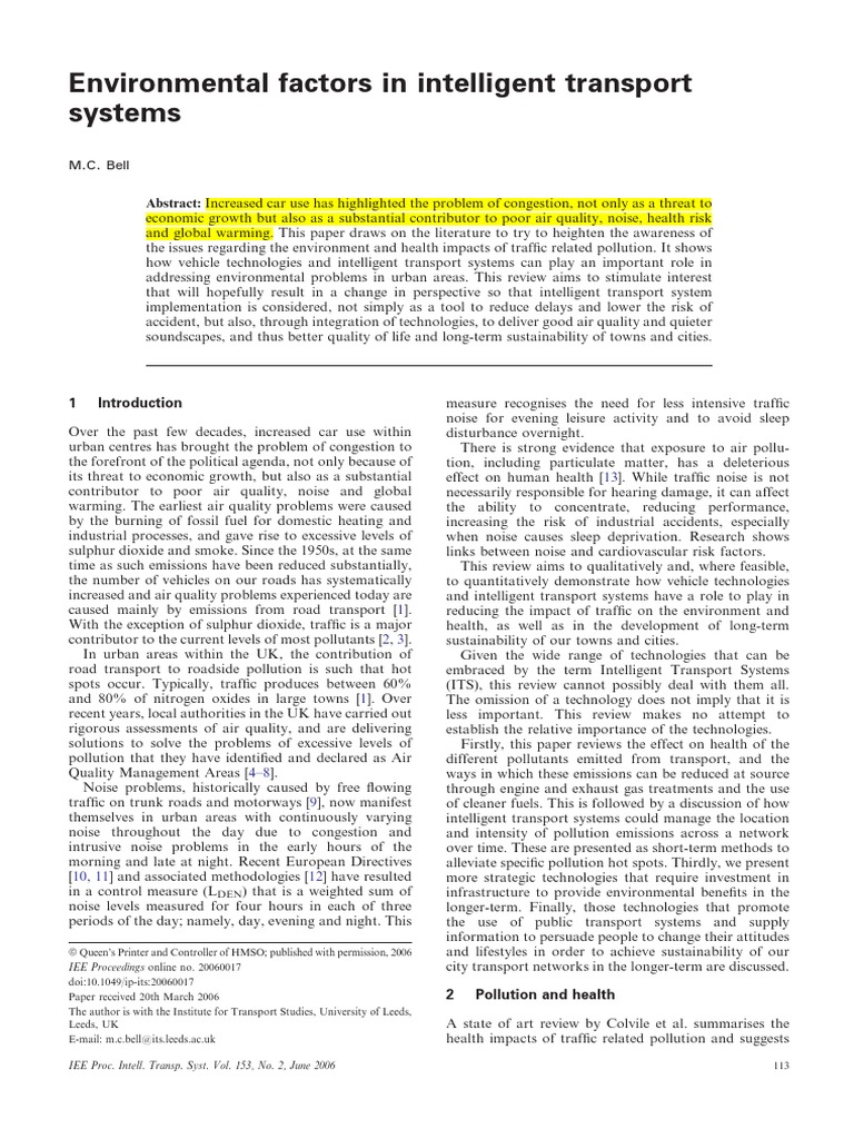 Environmental Factors ITS | PDF | Air Pollution | Greenhouse Gas