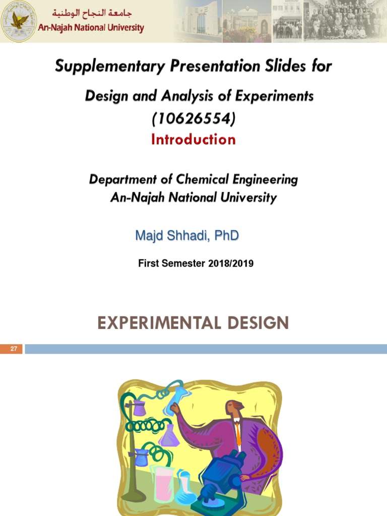 Fundamentals Of Design Experiments Part 1 Pdf Categorical Variable Experiment 