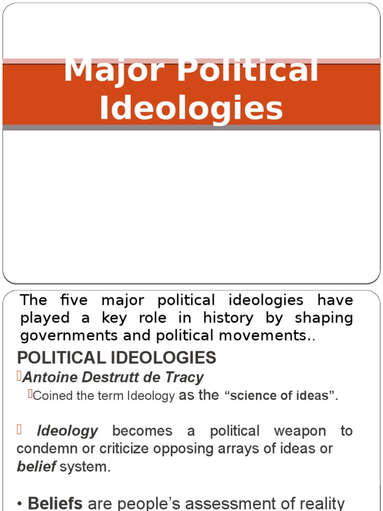Major Political Ideologies Explained | PDF | Liberalism | Conservatism