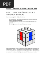 Manual de Como Resolver El Cubo Rubik 3x3 | PDF