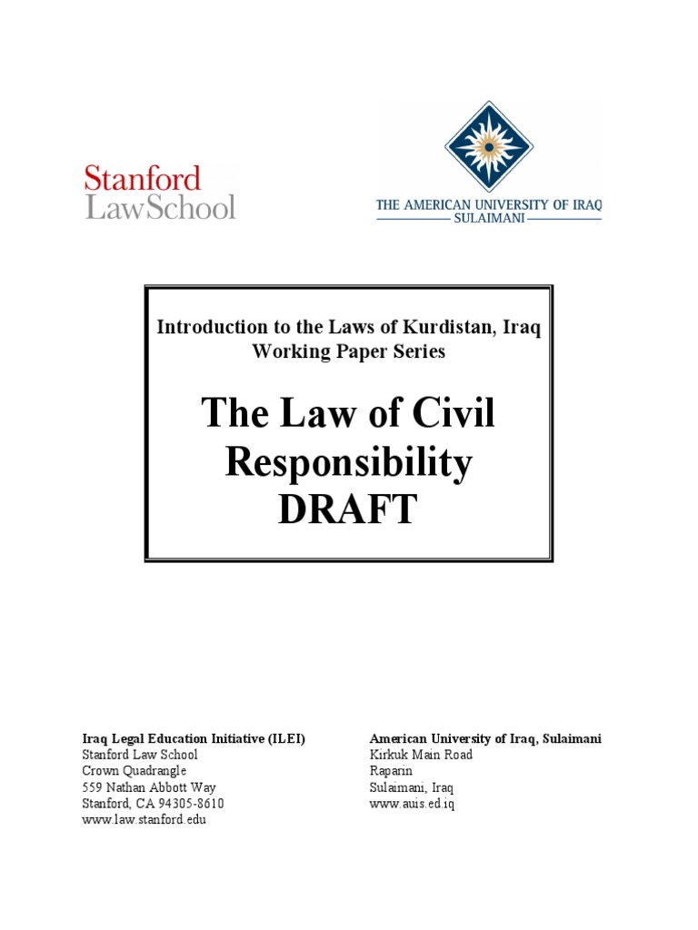 Civil Responsibility | PDF | Civil Law (Legal System) | Law Of Obligations