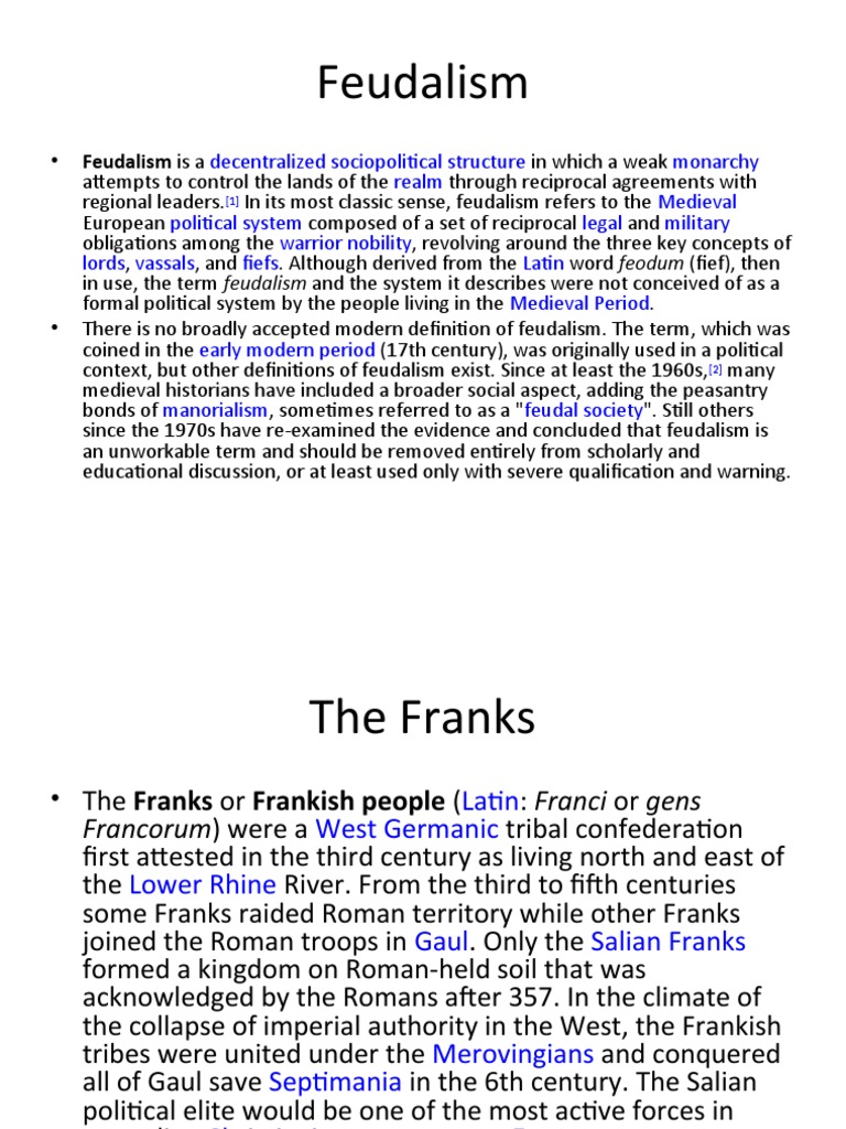 Feudalism | PDF | Feudalism | Franks