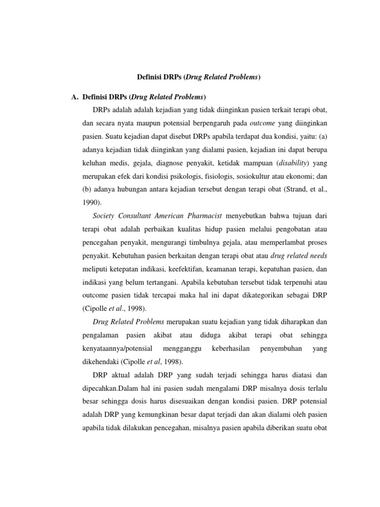Adr, DRP, Interaksi Obat | PDF | Pengembangan Diri | Kesehatan Holistik