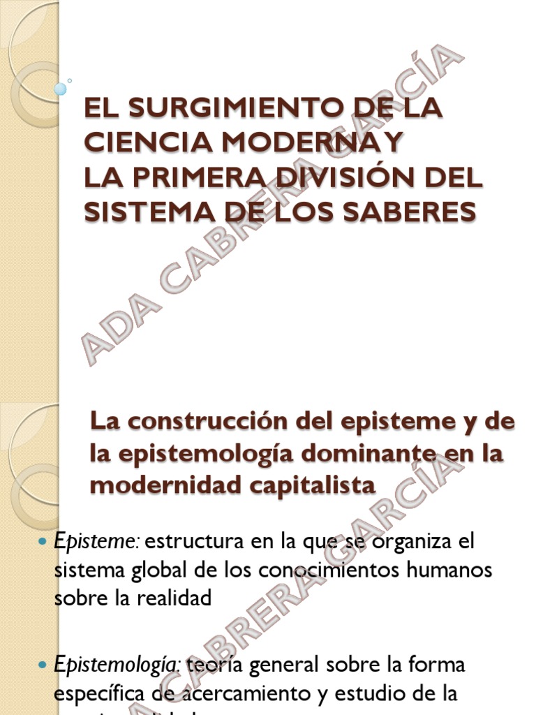 El Surgimiento de La Ciencia Moderna | PDF | René Descartes | Historia ...