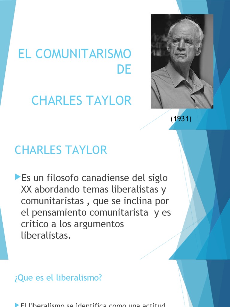 El Comunitarismo de Taylor | PDF | Liberalismo | John Rawls