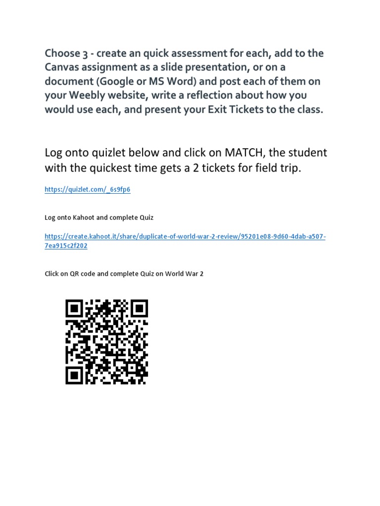 Exit Ticket | PDF