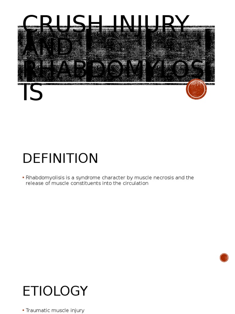 Rhabdo | PDF | Medical Specialties | Clinical Medicine