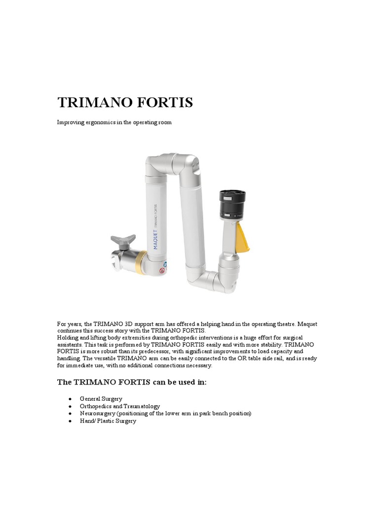 Trimano Fortis | PDF | Surgery | Medicine