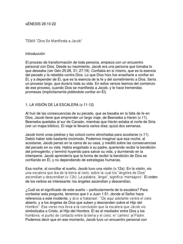 Génesis 28 | PDF | Jacob | Abrahán