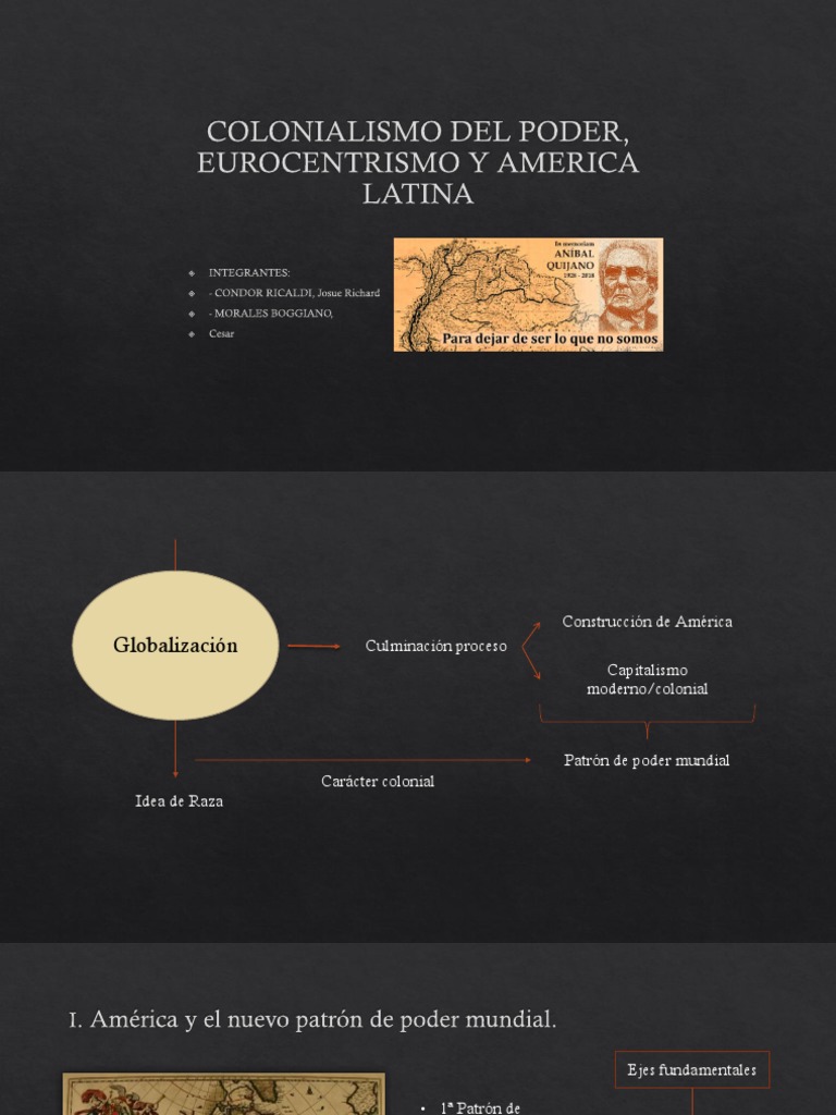 Colonialidad Del Poder, Eurocentrismo y América Latina | PDF | Raza ...