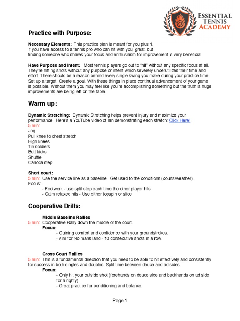Practice With Purpose | PDF | Racquet Sports | Ball Games