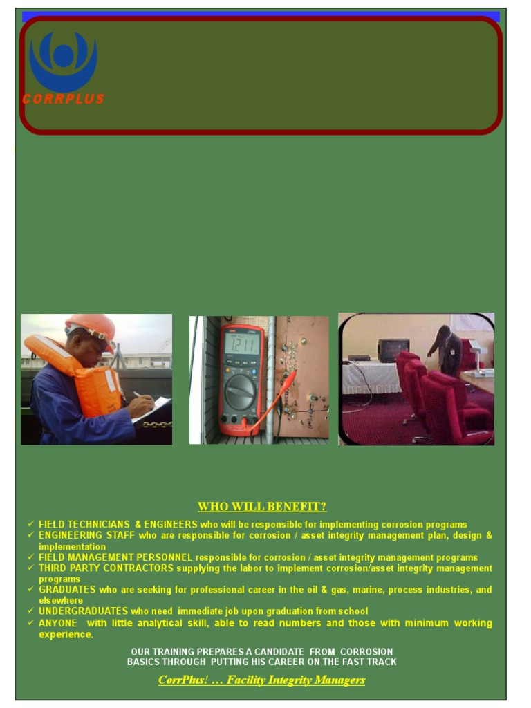7.2CorrPlus Training Flyer-Word | PDF | Failure Analysis | Welding
