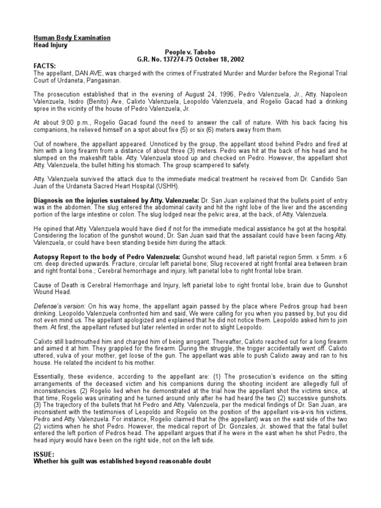 LegMed Case Digest 1 To 10 | PDF | Anesthesia