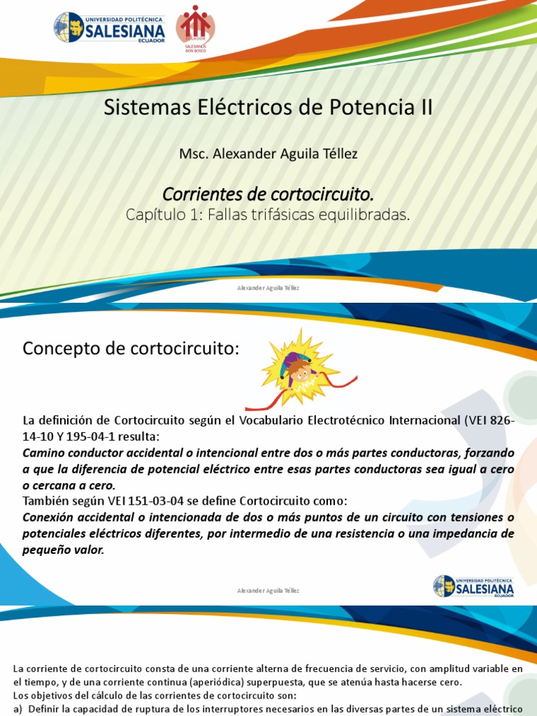 Fallas Trifásicas Simétricas | PDF | Impedancia eléctrica | Corriente ...