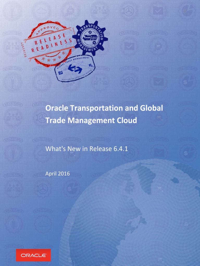 Otm 6.4 | PDF | Application Programming Interface | Oracle Database