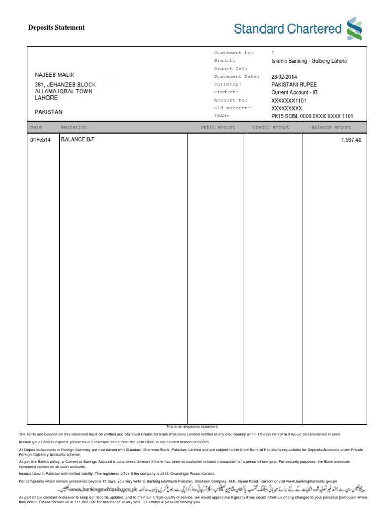 Bank Statement 1 | PDF | Debits And Credits | Banks