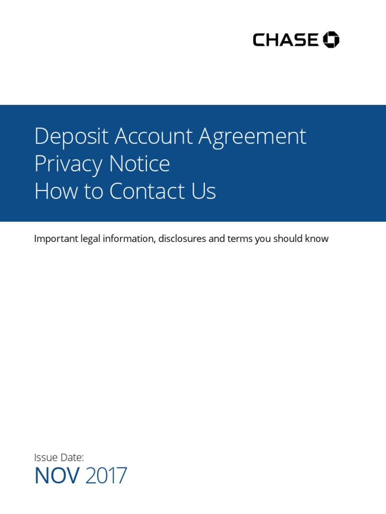 Chase Agreement | PDF | Overdraft | Transaction Account