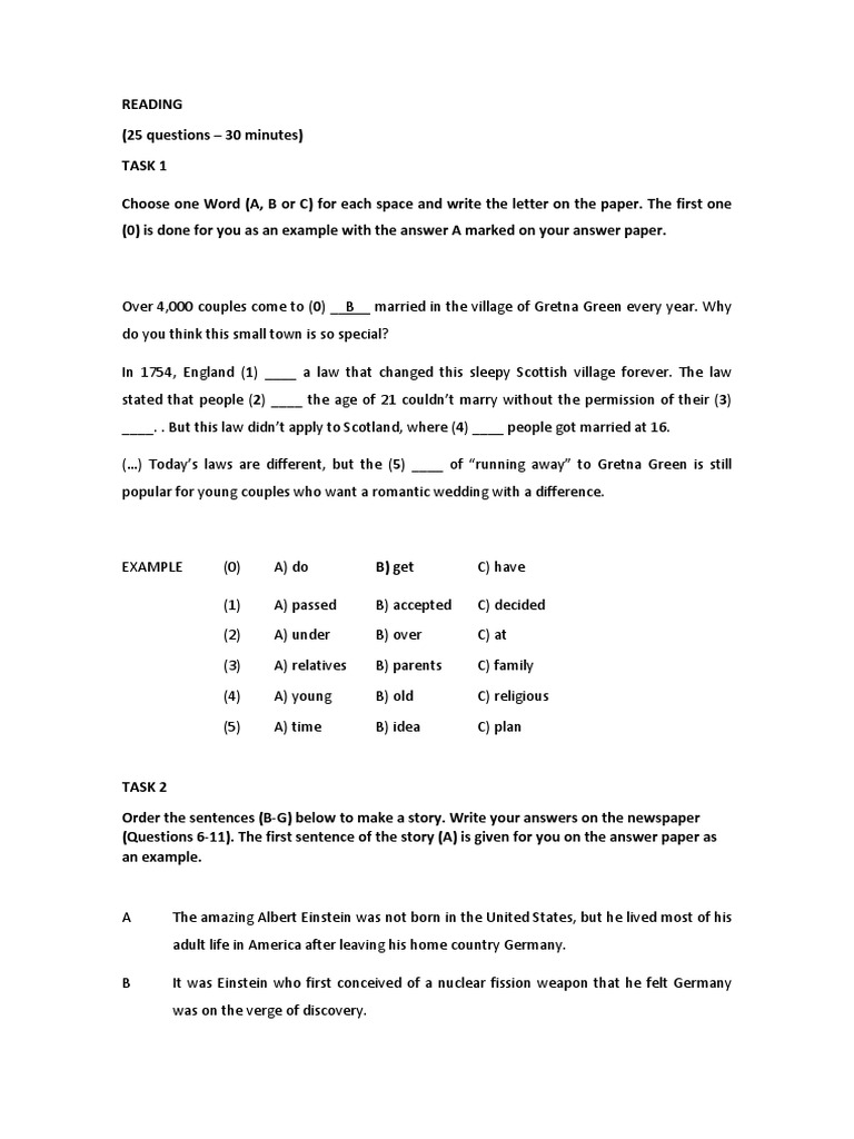 APTIS Practice Tests Book | PDF | Albert Einstein | Nature