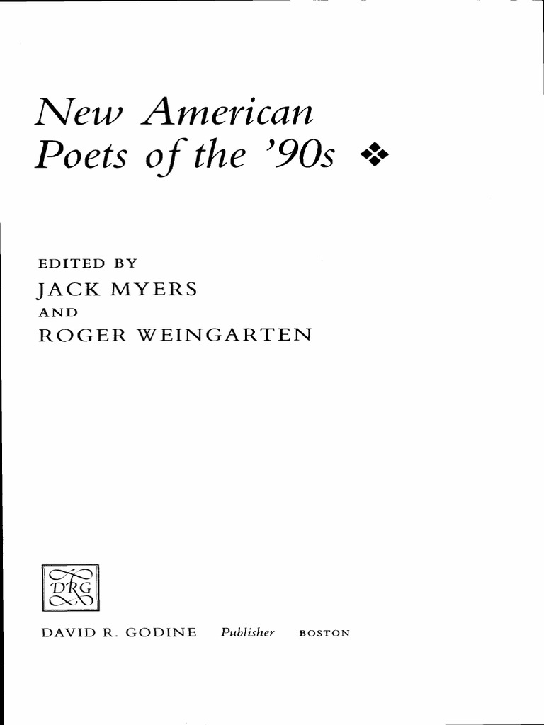 Poetry - New American Poets of The 90s - Text PDF | PDF | Nature